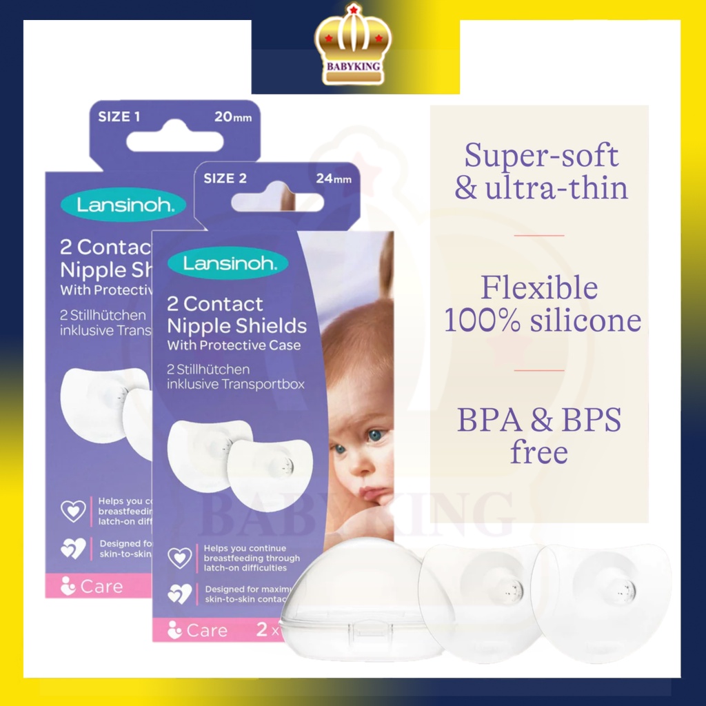 Lansinoh Contact Nipple Shields with Cover 2pcs (20mm / 24mm) | Shopee ...
