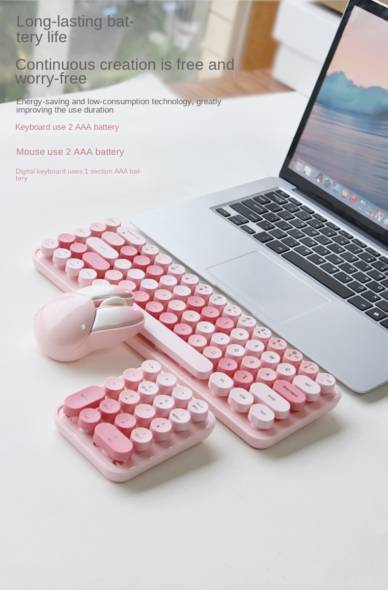 MOFII Ibean Max Wireless 2.4G Keyboard Mouse+Digital number pad Set 3 ...