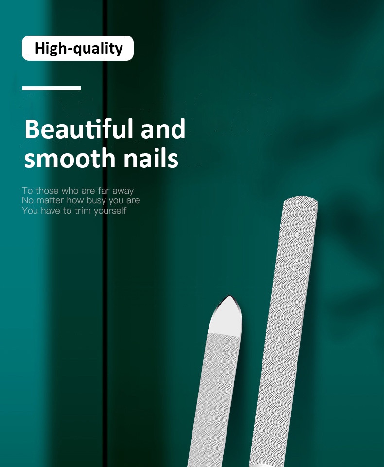 Upgraded Double Sided Nail Files Stainless Steel Manicure Pedicure ...