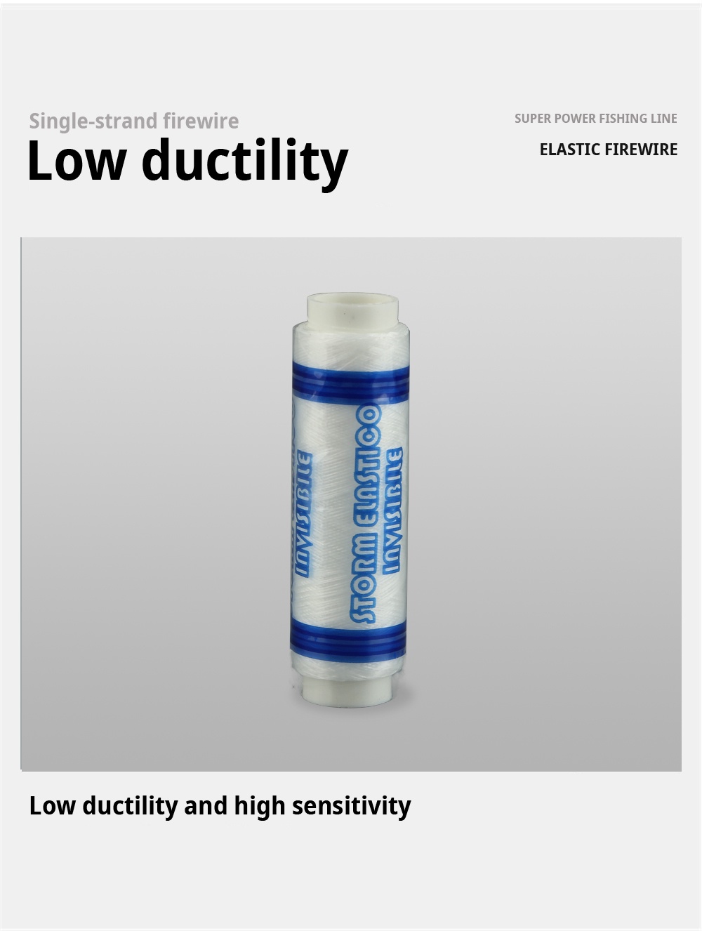 FTK 250M High Tensile Bait Elastic Thread 0.2mm Sea Invisible Fishing ...