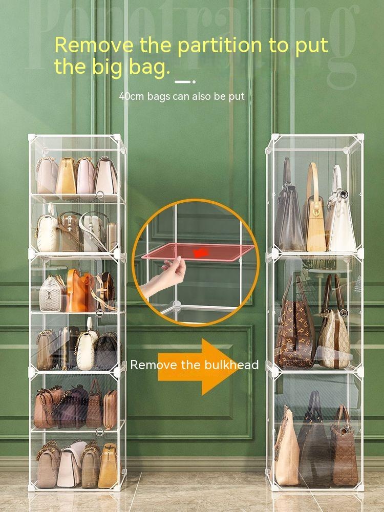 Bag Storage Cabinet Bag Display rack Floor Mounted Storage rack Bag ...