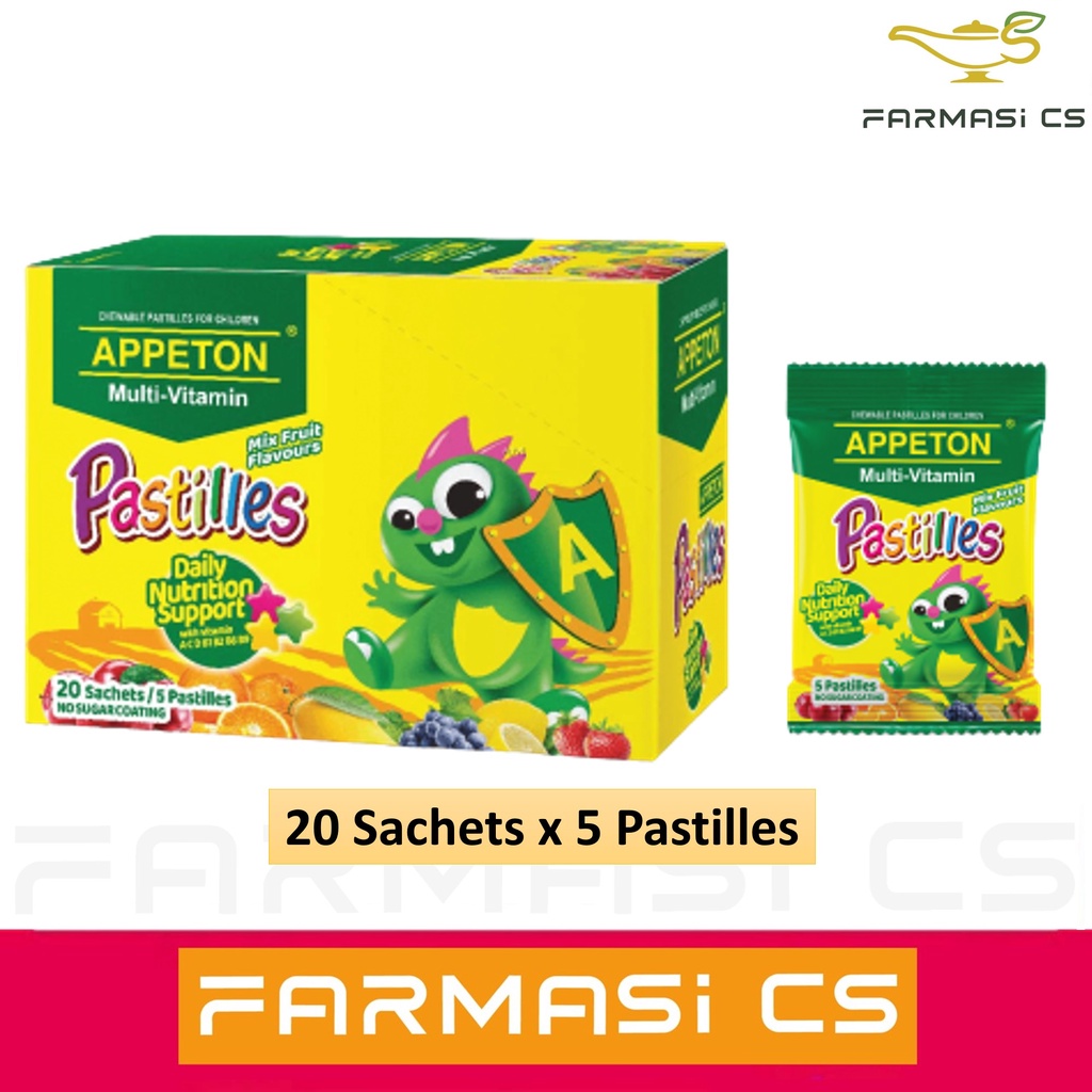 Appeton Multi-vitamin Pastille 20 sachets x 5 Pastilles EXP:06/2026 ...