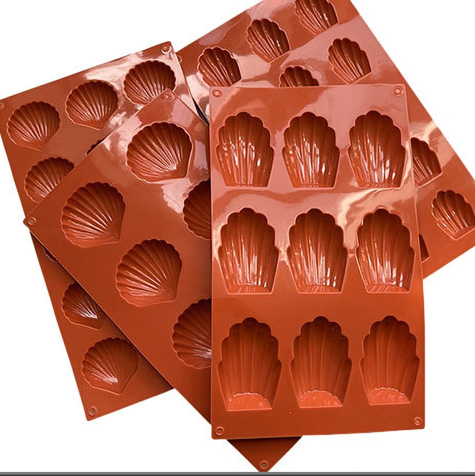 Madeleine Pan Nonstick Silicone Madeleine Molds Shell Shape Baking Cake ...