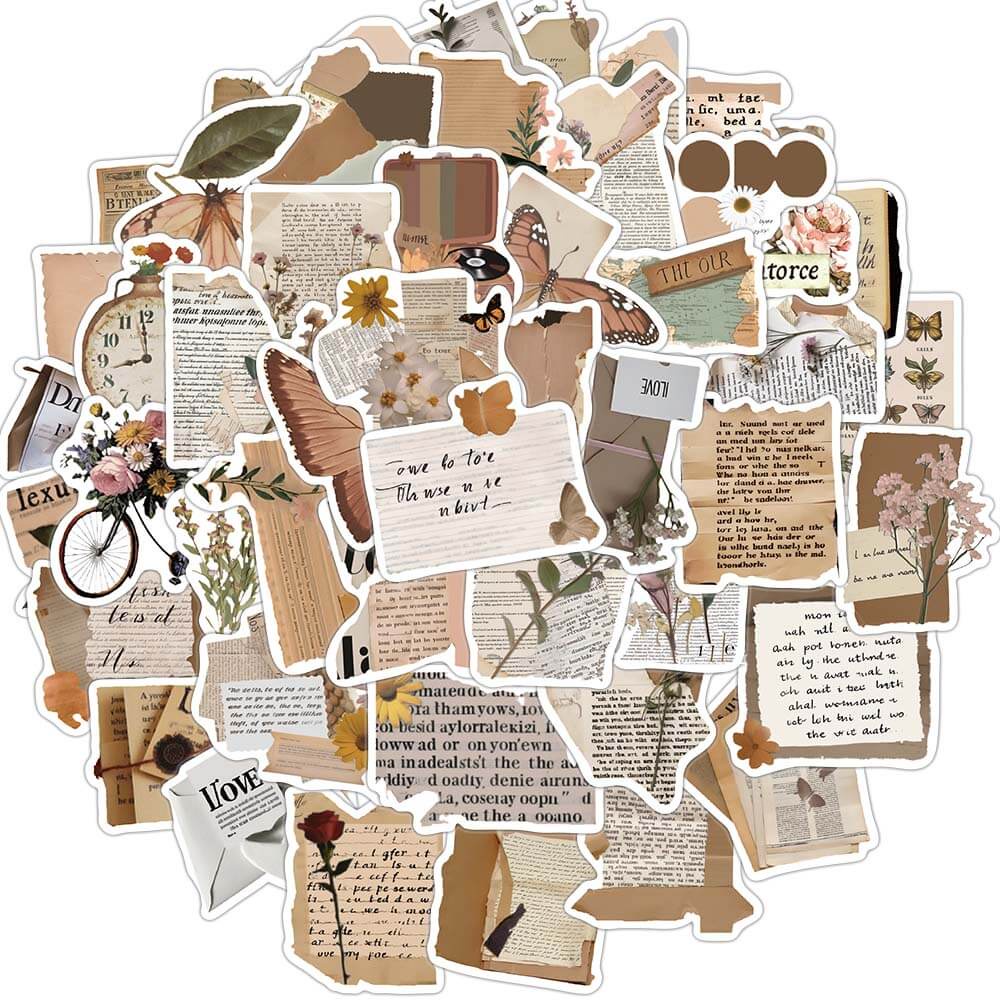 [Large Stickers]50pcs New Vintage Stickers Retro Vsco Graffiti ...