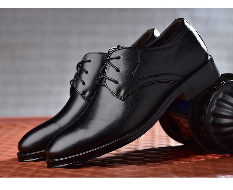 SG stock Men's Leather shoe Shoes Business formal work shoes Men's Lace ...