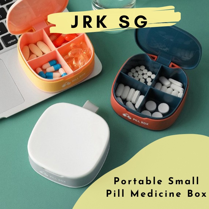 Travel Essential Portable Small Pill Medicine Box | Shopee Singapore