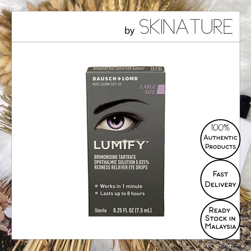 LUMIFY Redness Reliever Eye Drops by Baush & Lomb (7.5ml) | Shopee ...