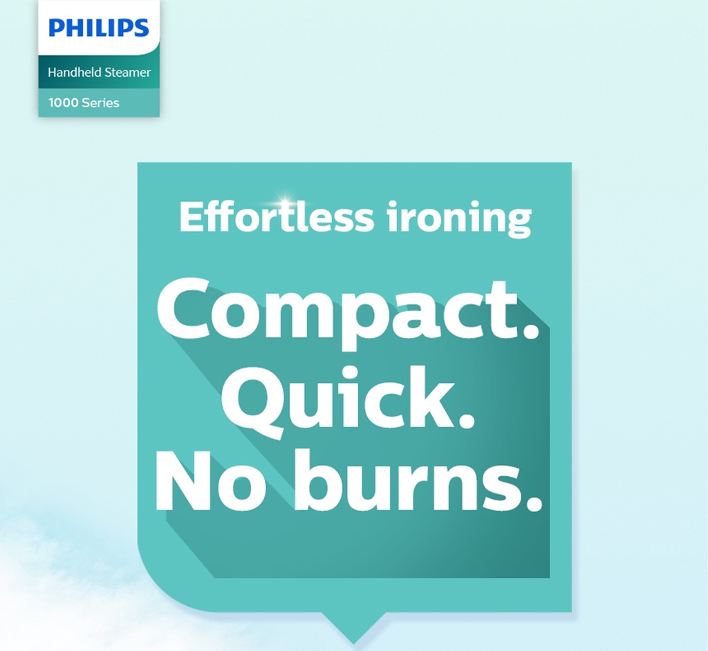PHILIPS Handheld Garment Steamer 1000 Series - STH1000/16, Portable ...