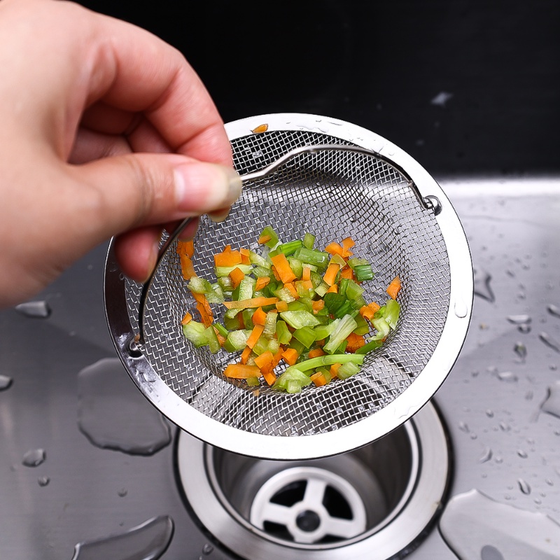Stainless Steel Drain Filter with Handle / Bathroom Sink Strainer Hair ...