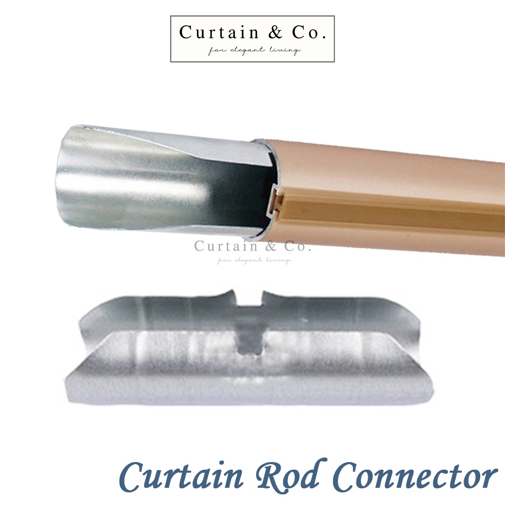 [1PC] Curtain & Co. Curtain Rod Accessories Roman Curtain Rod Connector ...