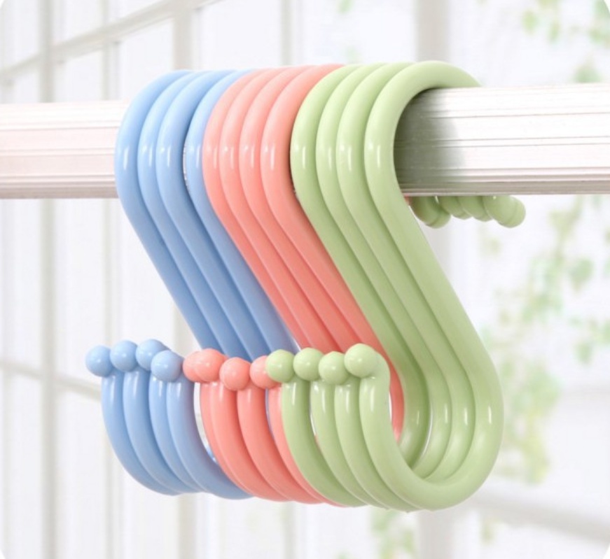 Universal Bathroom Seamless And Nail Free Hooks Creative S-Shaped ...