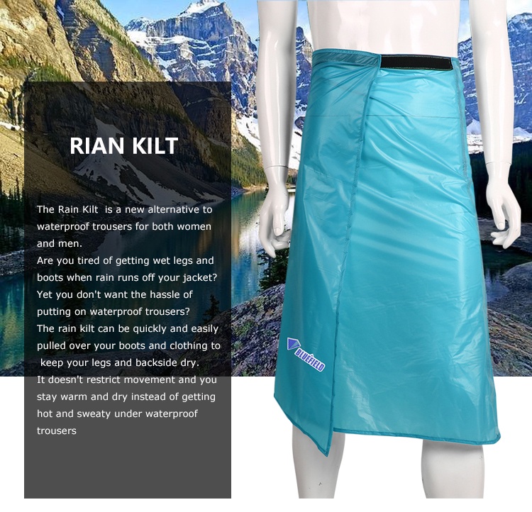 Silicone Rain Kilt Waterproof Skirt Pants Trousers Rain Gear ...