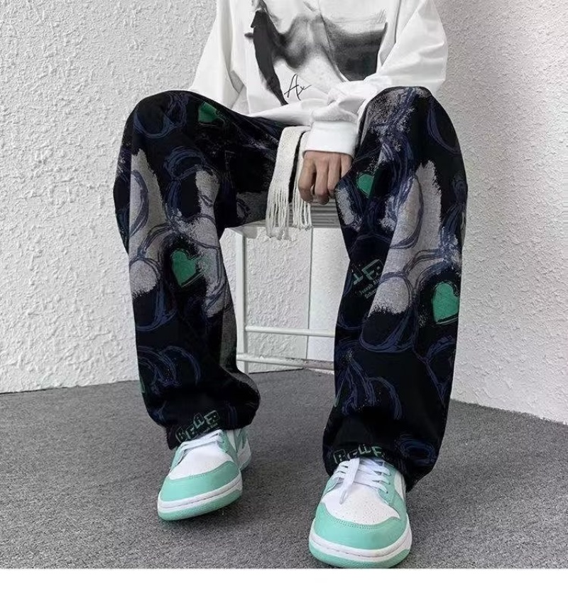 Pants Street Wear Ruffian Handsome Fried Street Men Spring vintage ...