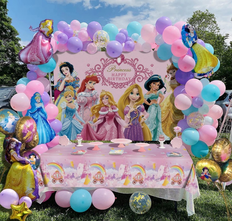 Disney Princess Theme Balloon Set Cute Snow White Cinderella Stockholm ...