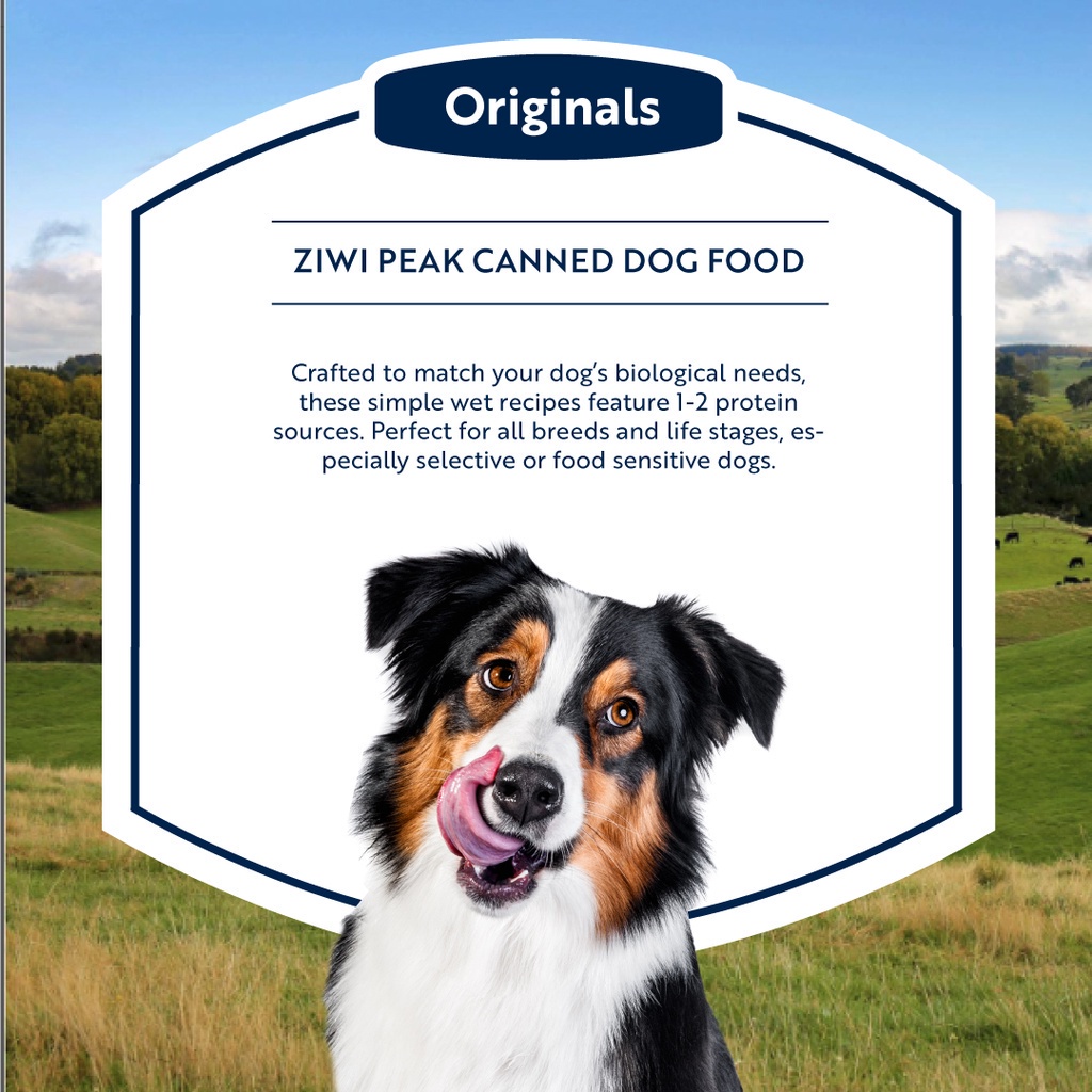 [MOQ 2] Ziwi Peak Wet Dog Food 390g | Single Protein Complete Diet Meal Topper, Venison Tripe ...