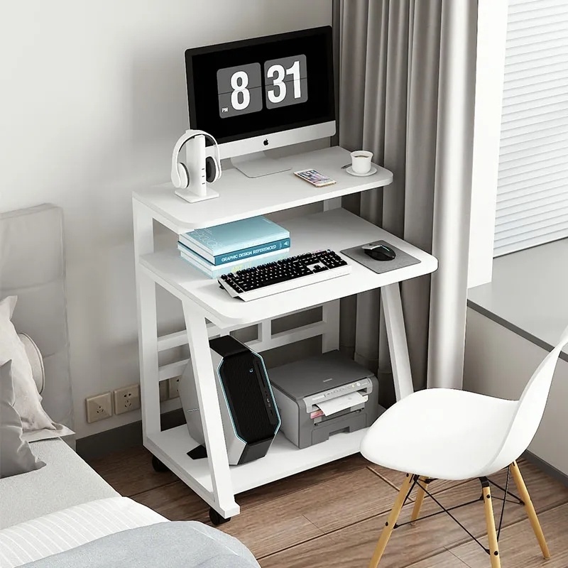 Mini computer desk, small household desktop computer desk, movable ...
