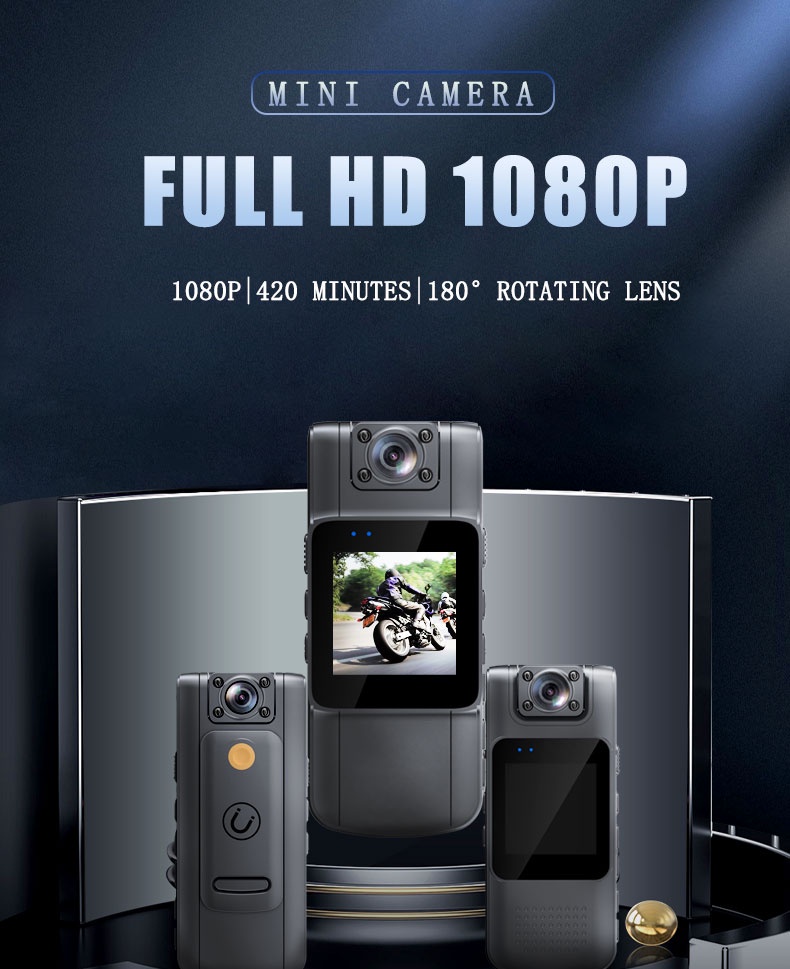 4K HD WIFI Mini Camera Portable Wearable Digital Video Recorder Body ...