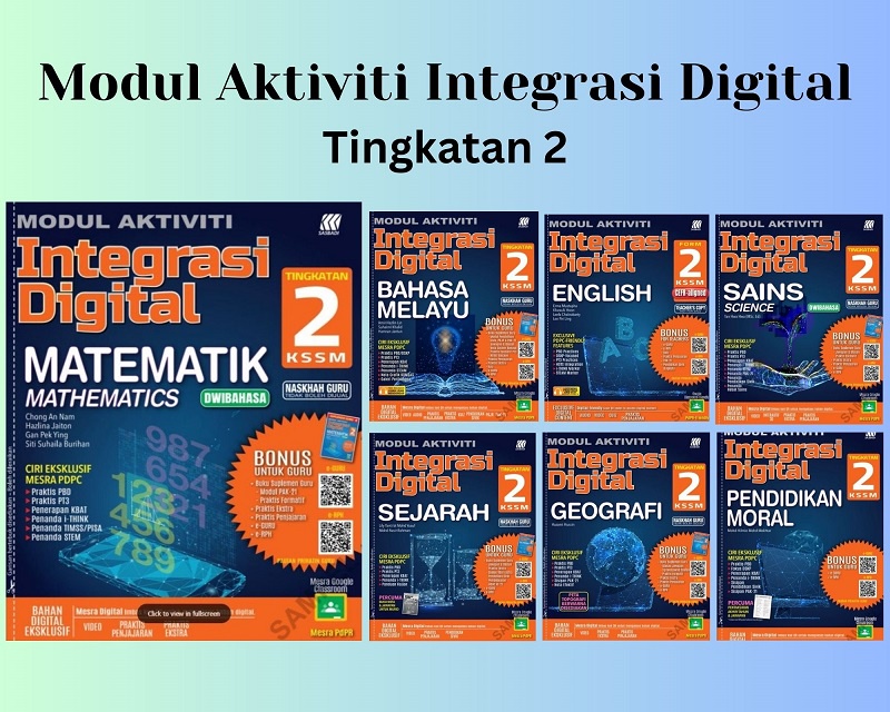 Sasbadi - KSSM Form 2 Digital Integration Activity Module | Shopee Singapore