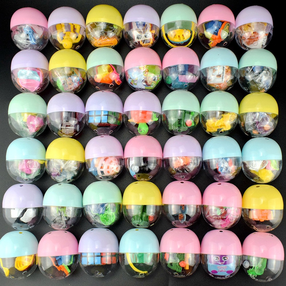 1pcs Capsule Toys Fun Eggs 47mm*55mm Plastic One Piece Capsule Toy Ball ...