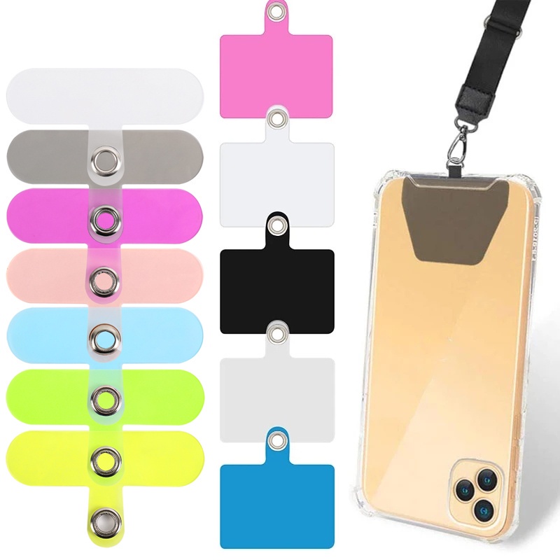 10/3PCS Universal Detachable Transparent Mobile Phone Lanyard Patch ...