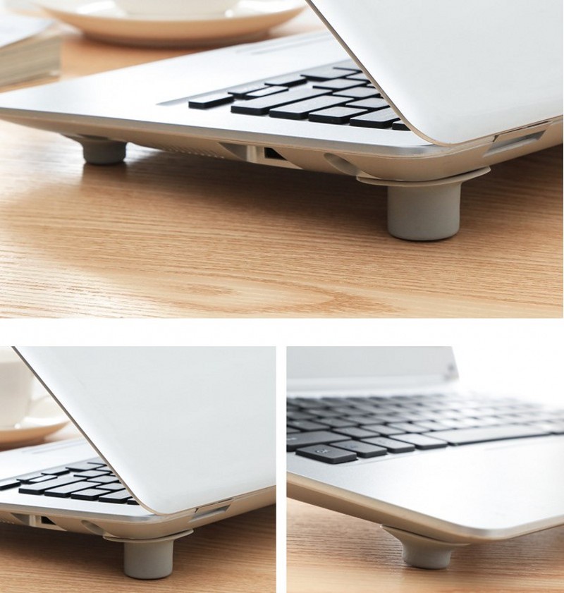 1/2/4Pcs Universal Mini Anti-slip Laptop Stand Base Foldable Cooling ...