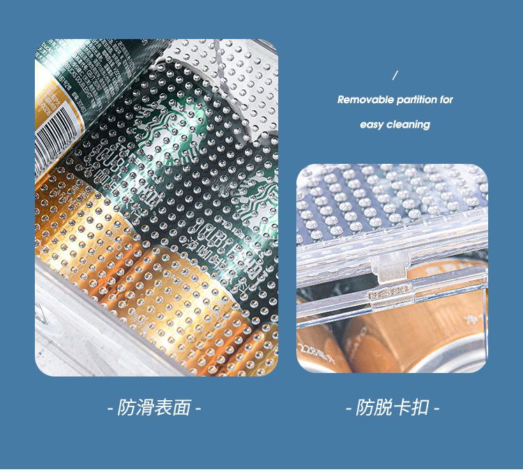 Refrigerator Drink Cola Storage Box Double Layer Cans Beer Drink Cola ...