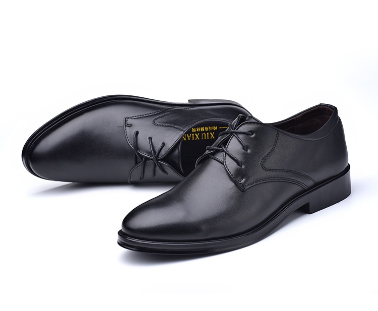 SG stock Men's Leather shoe Shoes Business formal work shoes Men's Lace ...