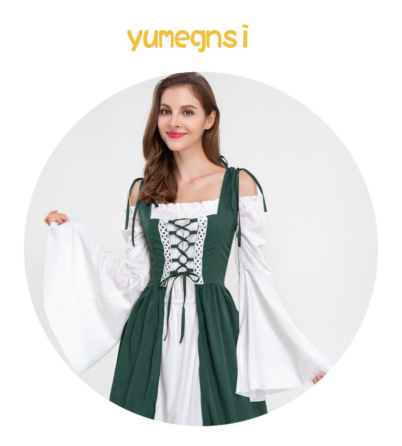 Medieval Punk Dress Cosplay Halloween Costumes Women Palace Carnival ...