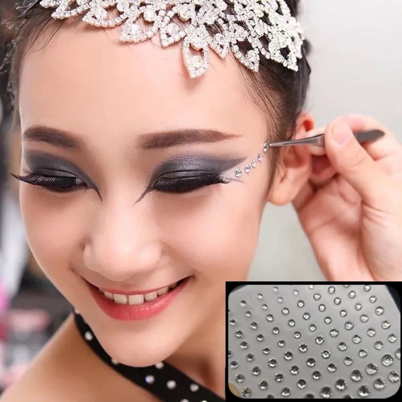 [ Featured ] Adhesive Face Decal Jewel Pearls Eye Body Face Jewels ...