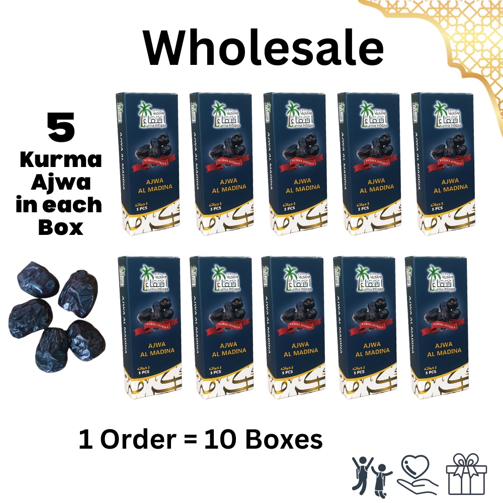 10 Boxes Kurma Ajwa VIP | 5 Ajwa in each box | IFTAR | RAMADAN ...