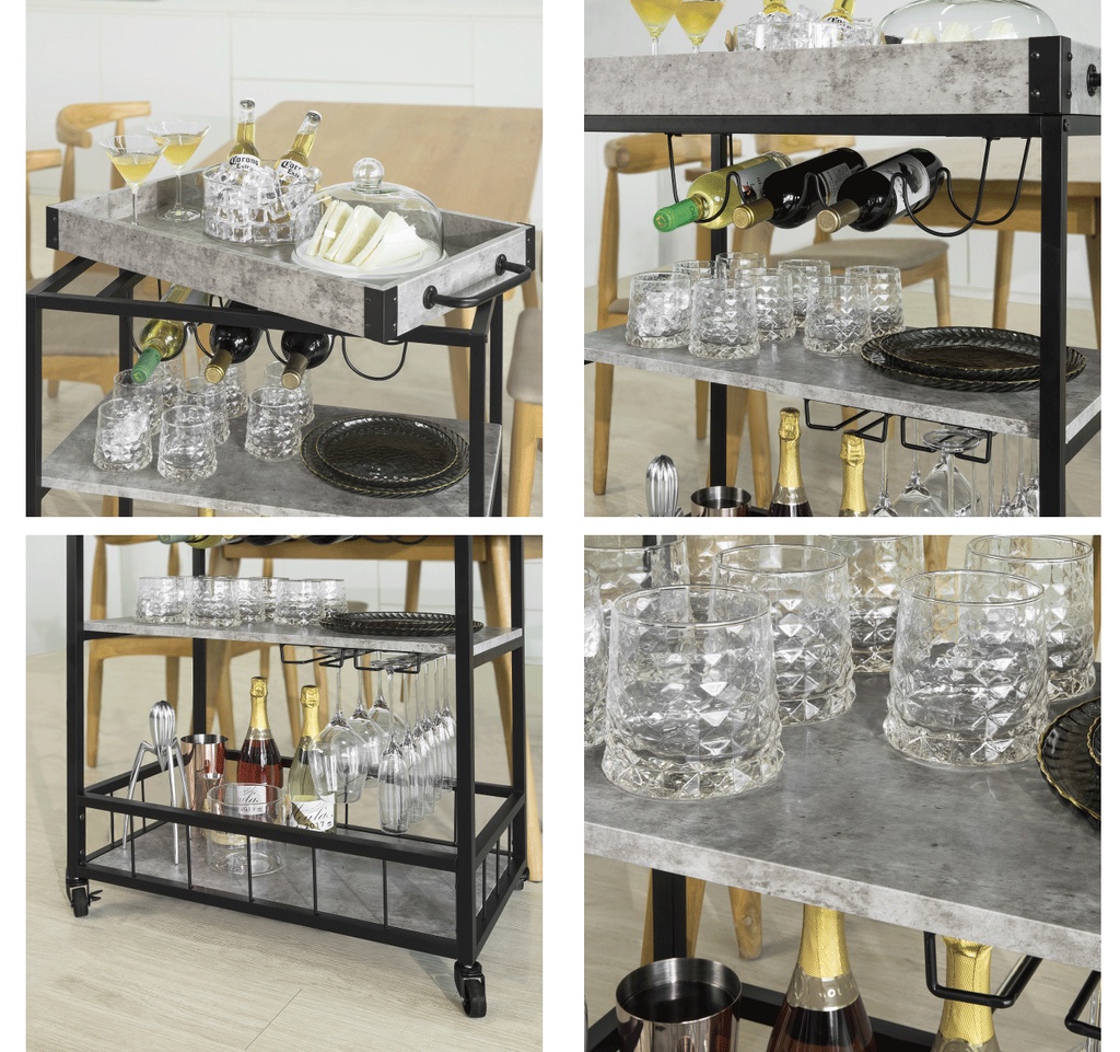 (SG STOCK) SoBuy® FKW56-N, Industrial Vintage Wood Metal 3 Tiers ... (SG STOCK) SoBuy® FKW56-N, Industrial Vintage Wood Metal 3 Tiers ...