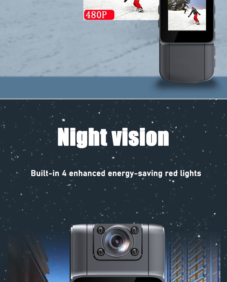HD WIFI Mini Body Camera Portable Wearable Digital Video Recorder Sport ...