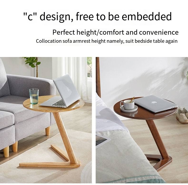 Nordic solid wood coffee table minimalist light luxury walnut living ...