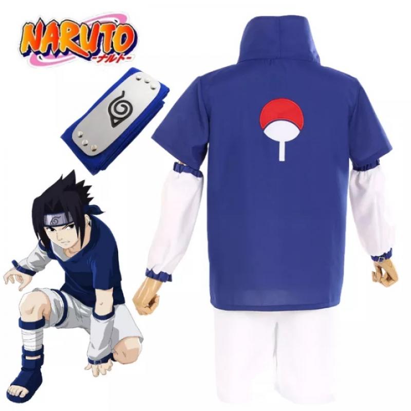 Kids Clothes Anime Naruto Uchiha Sasuke Costume Halloween Cosplay For ...