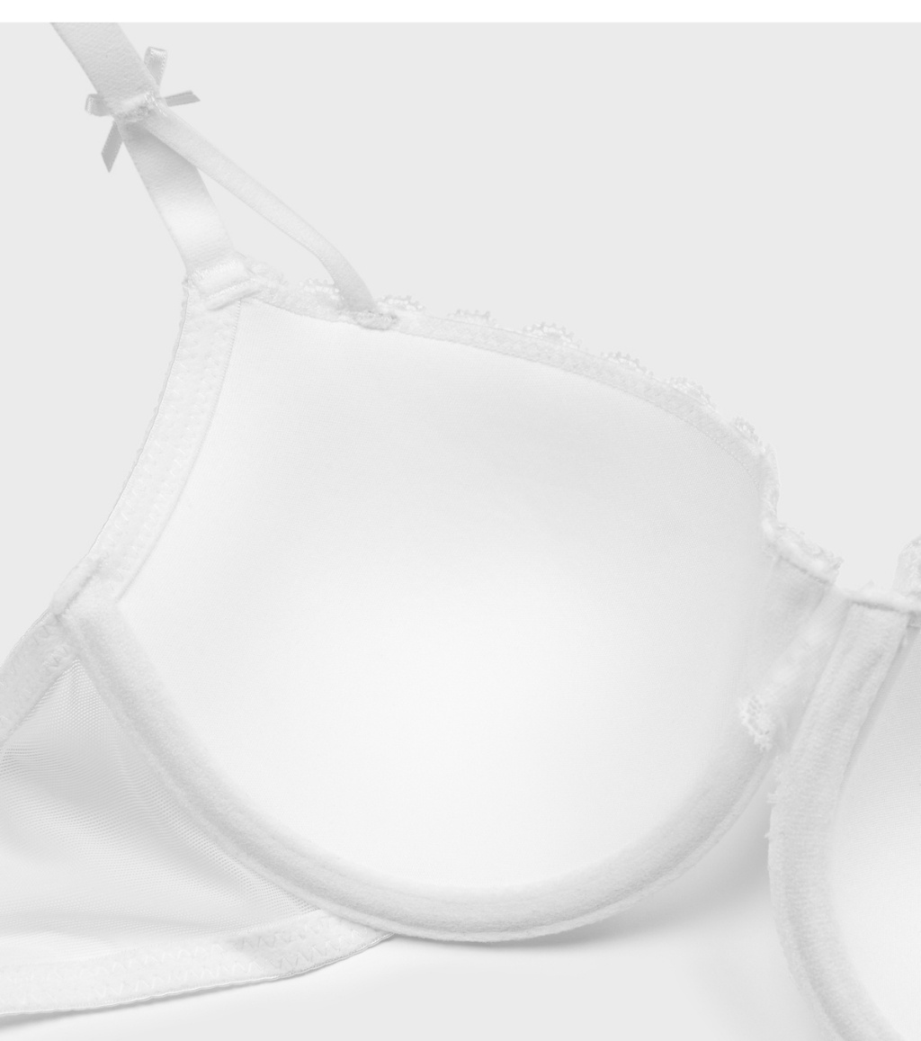 6IXTY8IGHT [JT] All-over lace Underwired Cups Demi Bra for Women Girl ...