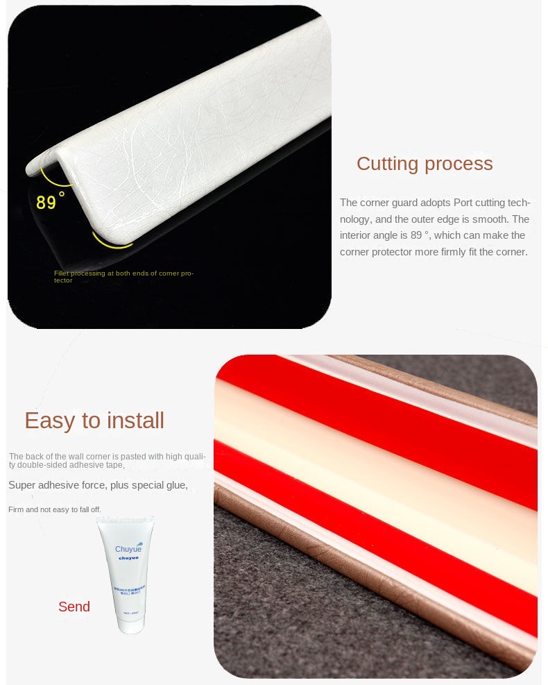 Soft Leather Corner Protection Strip Corner Protection Strip Corner ...