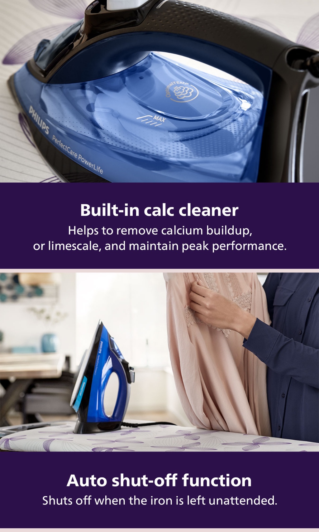 PHILIPS PerfectCare Steam Iron - GC3920/26 | Shopee Singapore