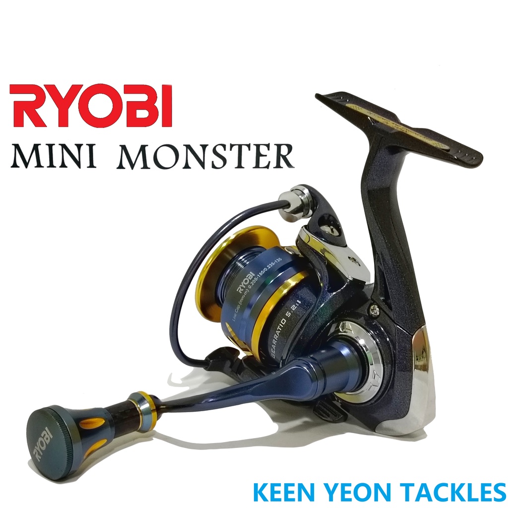 RYOBI MINI MONSTER FISHING REEL ( SPINNING ) | Shopee Singapore
