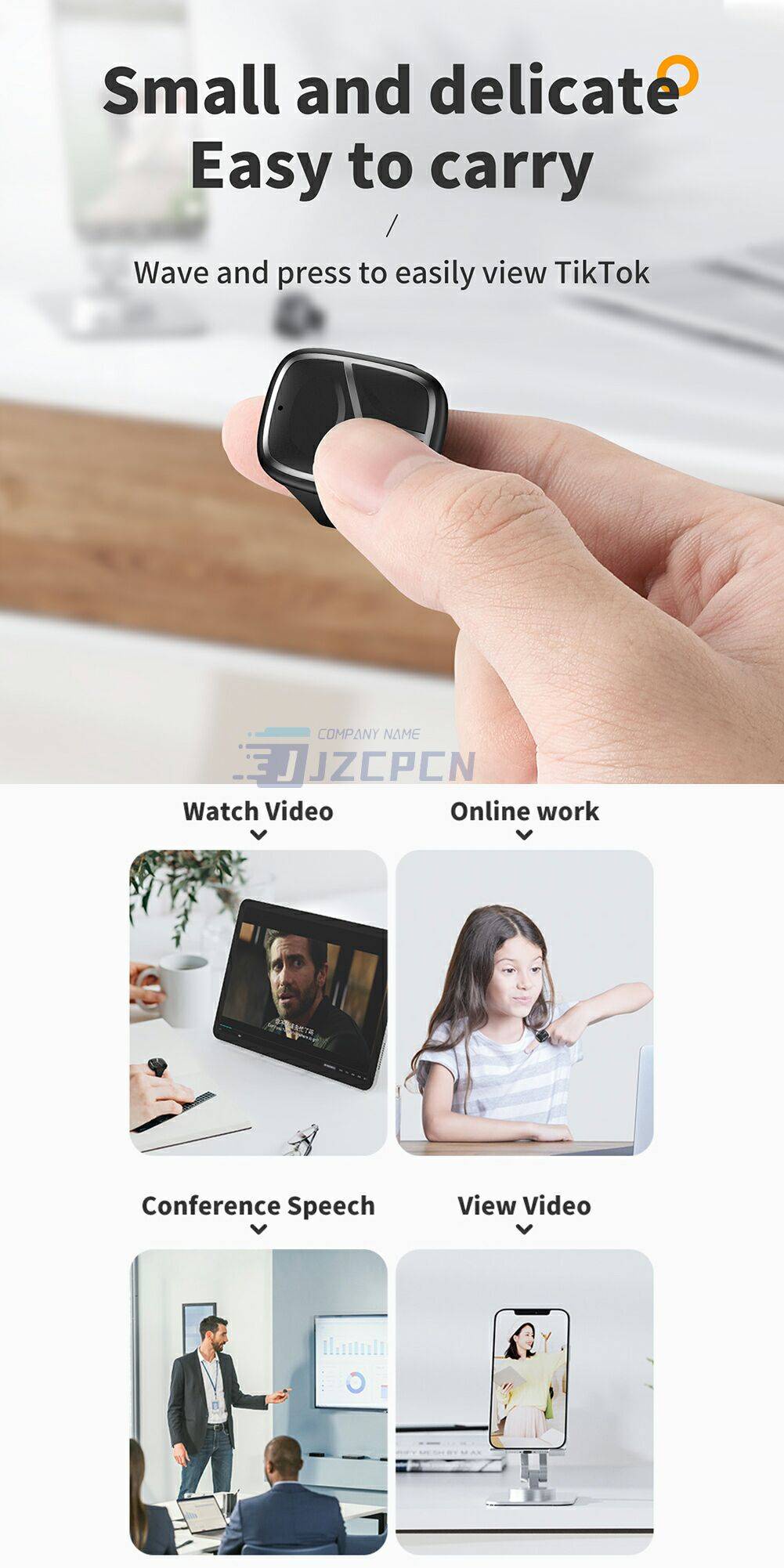 Wireless Photo Turn Page Remote Controller Magnetic Charging Mini ...