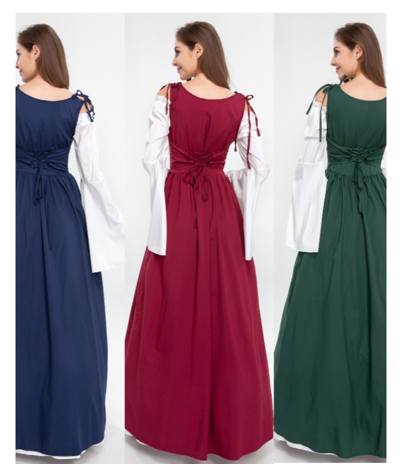 Medieval Punk Dress Cosplay Halloween Costumes Women Palace Carnival ...