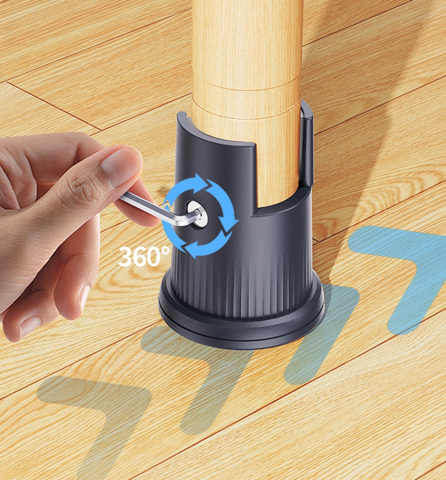 OATSBASF Adjustable Width Bed Risers Furniture Riser Support Foot Pad ...