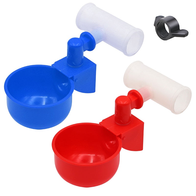 【Ready stock】10sets Chicken Water Cup Automatic Drinker for Poultry ...