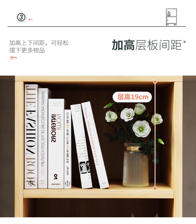 Storage Cabinet under Desk Table-Side Cabinet Office Bed Head Mobile ...