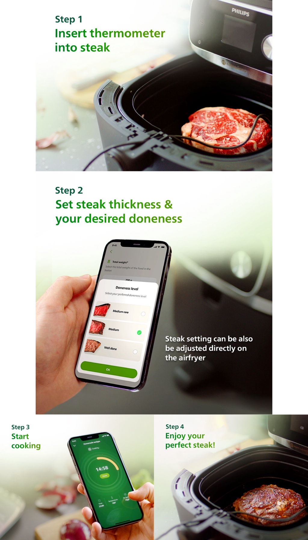 PHILIPS 7000 Series 22-in-1 Airfryer Combi XXL Connected - HD9880/90 ...