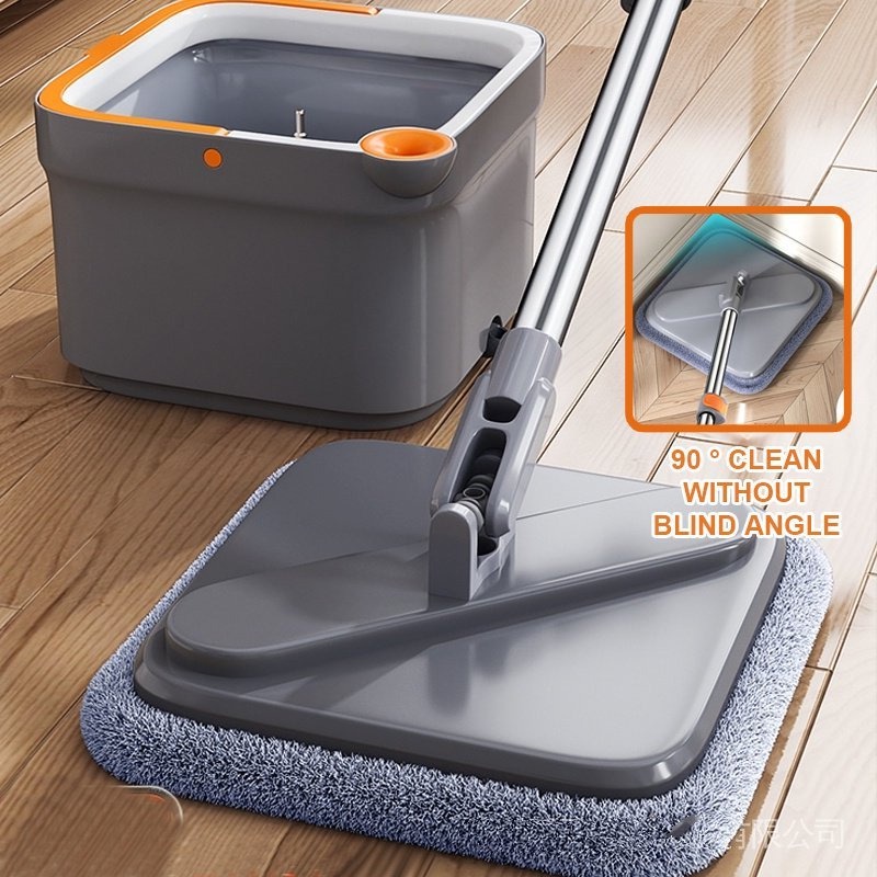 Spin Mop Combine Clean Magic Absorbent Sponge Household Hands-free with ...