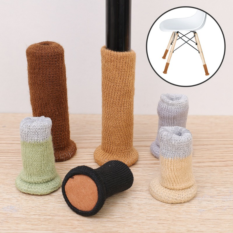 High Elastic Knitted Table Chair Feet Legs Cover / Furniture Feet Socks ...