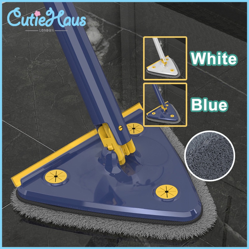 Cutiehaus Triangular Mop With Scraping Strip Self Twisting Water 360 ...