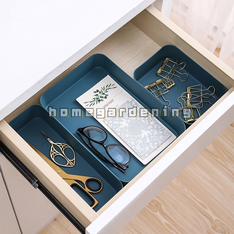 Drawer Partition Kitchen Cutlery Small Box Rectangular Plastic ...