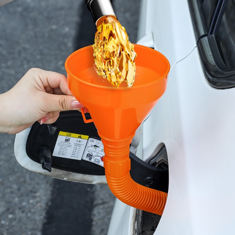 2-In-1 Refueling Funnel With Strainer / Plastic Flexible Funnel for Car ...