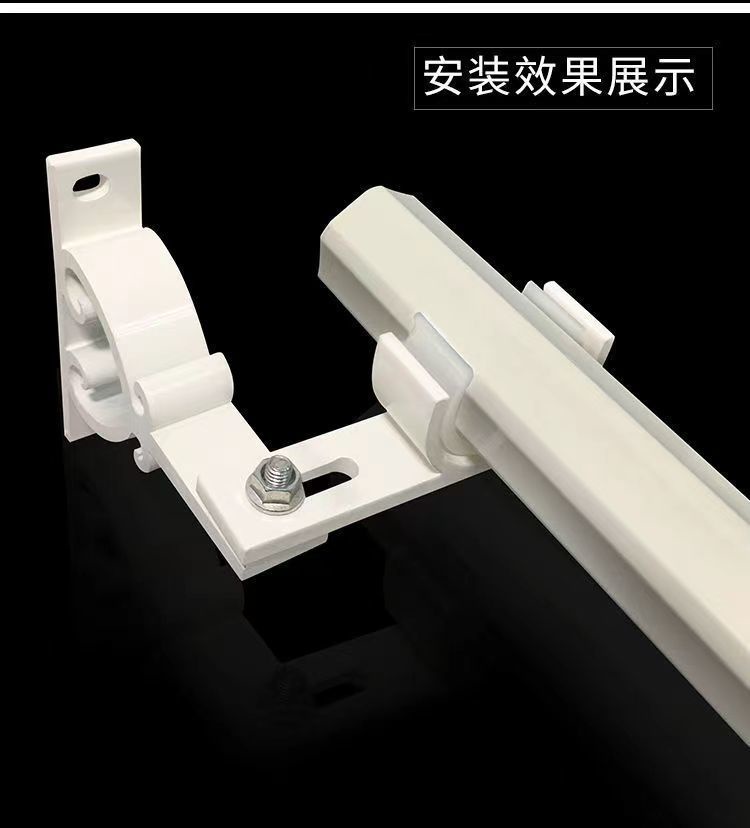 Roman Rod Rotating Wall Mounting Bracket Two-Head Bracket Base Fixed ...